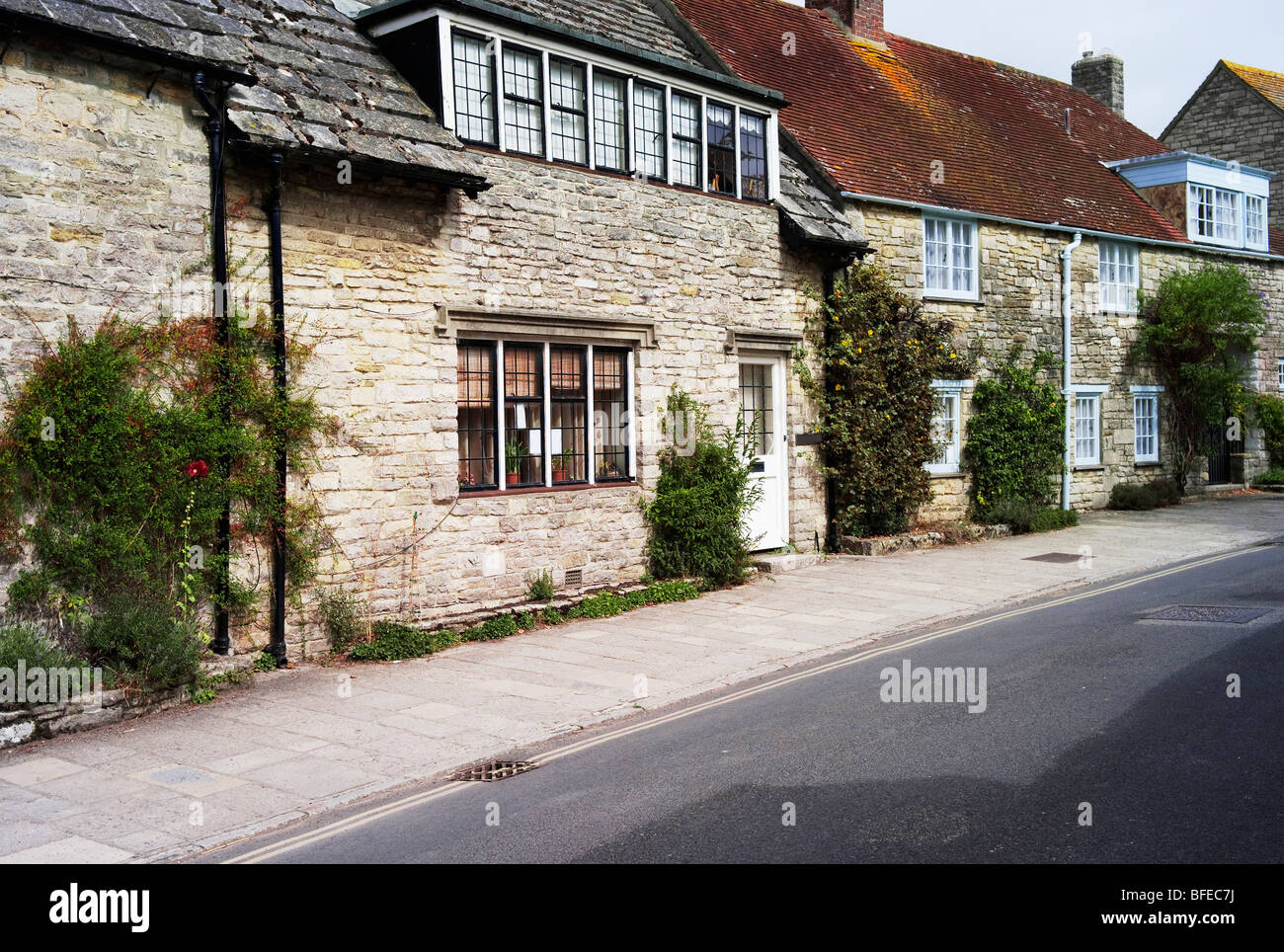 views of corfe castle vllage from the purbeck way long distance ...