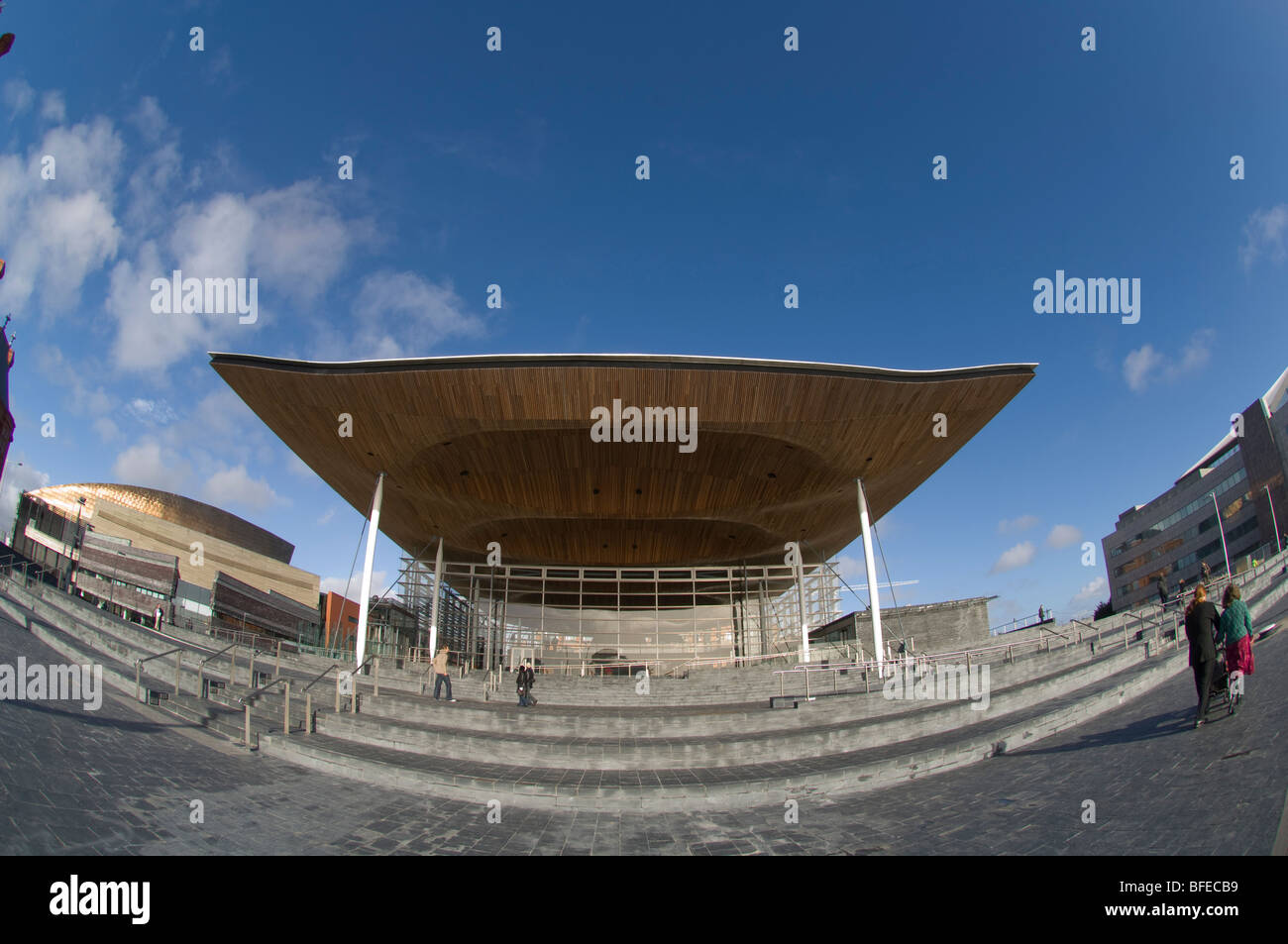Exterior of Senedd National Assembly for Wales Government Building ...