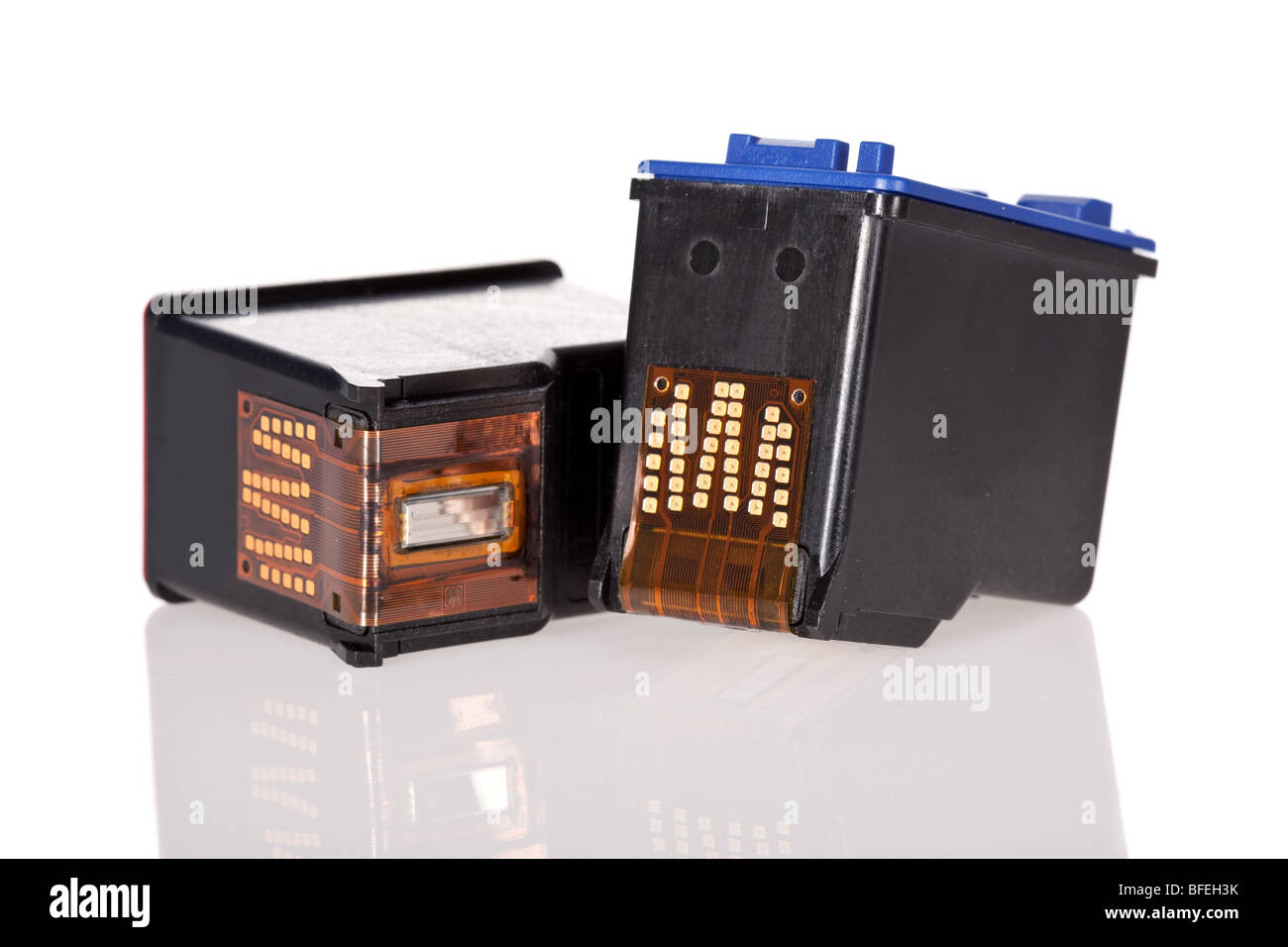 Inkjet printer cartridges isolated on a white background Stock Photo ...