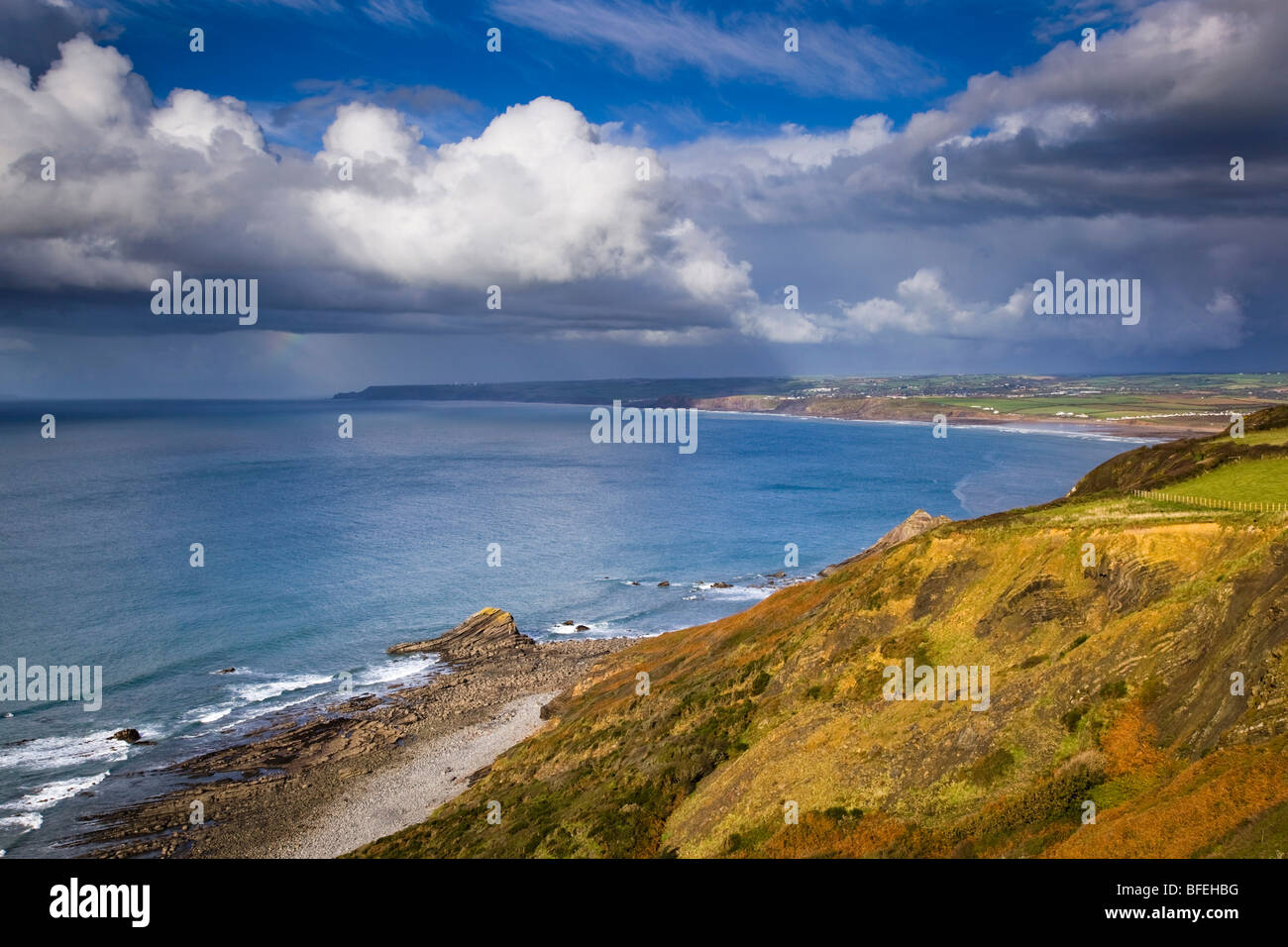 Dizzard looking towards Bude; Cornwall Stock Photo - Alamy