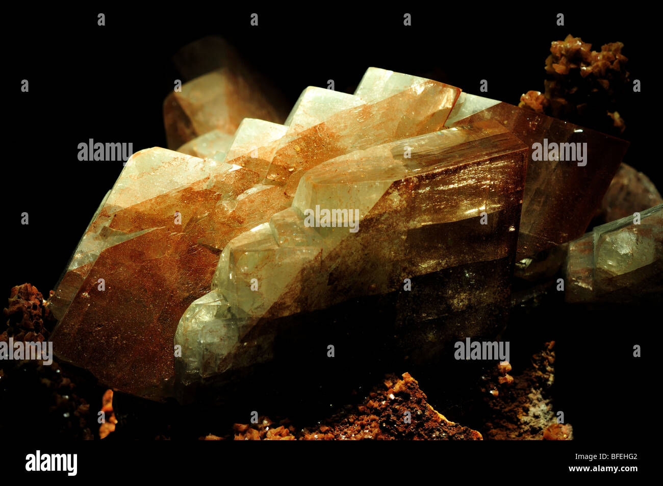 Barite (baryte) crystals, barium sulfate BaSO4 Stock Photo - Alamy