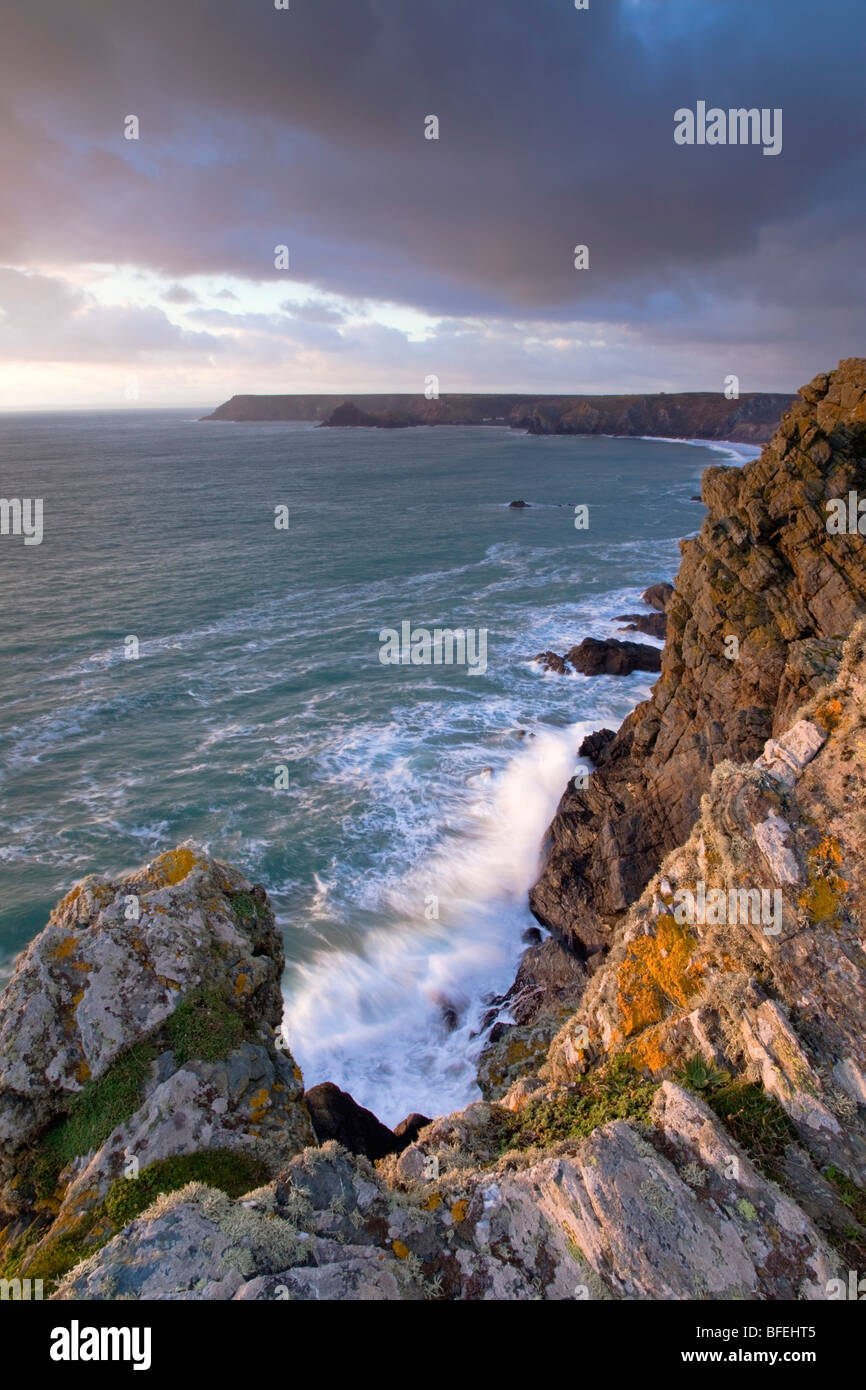 THE Lizard; sunset from the cliffs; Cornwall Stock Photo - Alamy