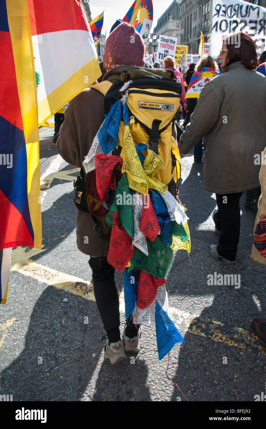 Tibet Freedom March in London on 50th anniversary of the 'Tibetan ...