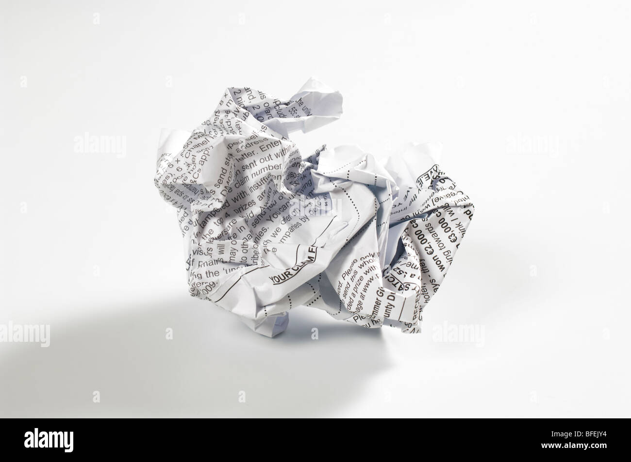 Crumpled Up High Resolution Stock Photography and Images - Alamy