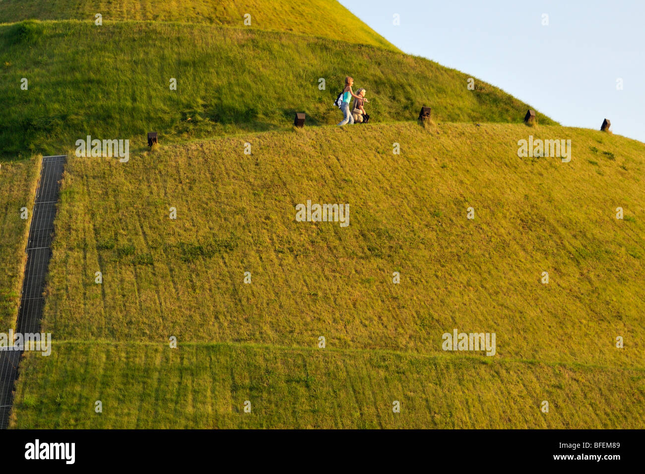 Two Women Climbing Kosciuszko Mound (Kopiec Kościuszki) Raised in 1820s ...