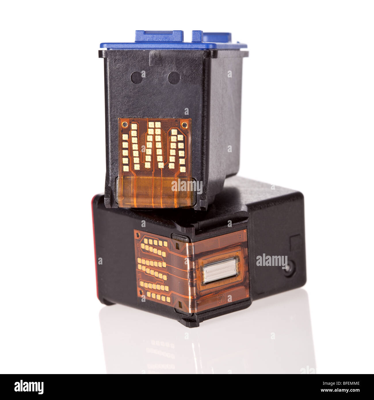 Inkjet printer cartridges isolated on a white background Stock Photo ...