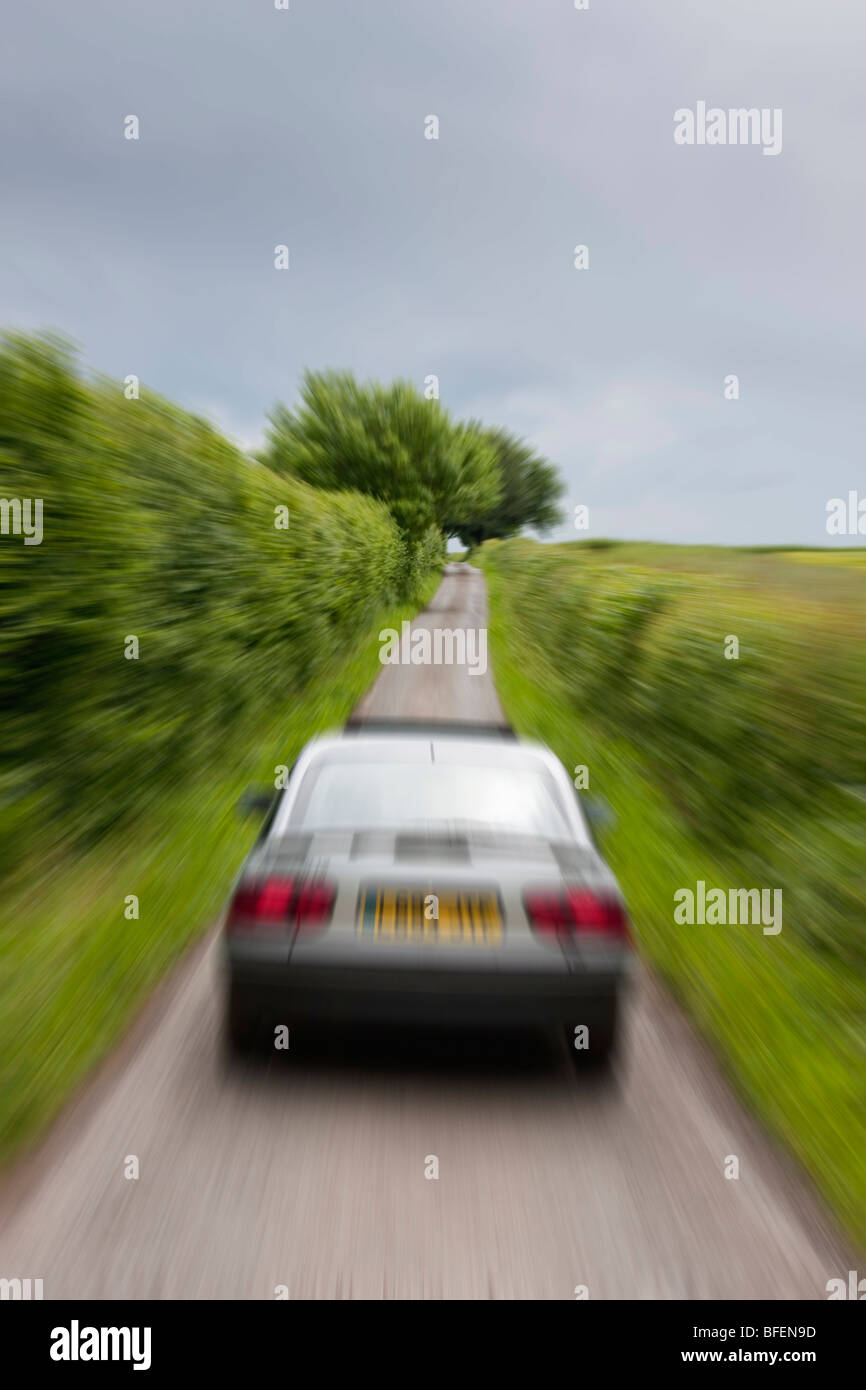 Car speeding hi-res stock photography and images - Alamy