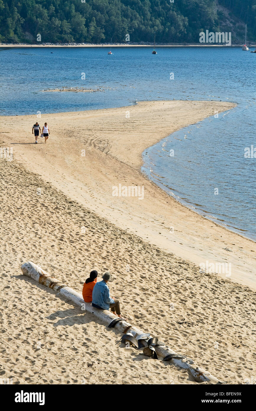 Beach located in the Tadoussac Bay and at the very foot of the village ...