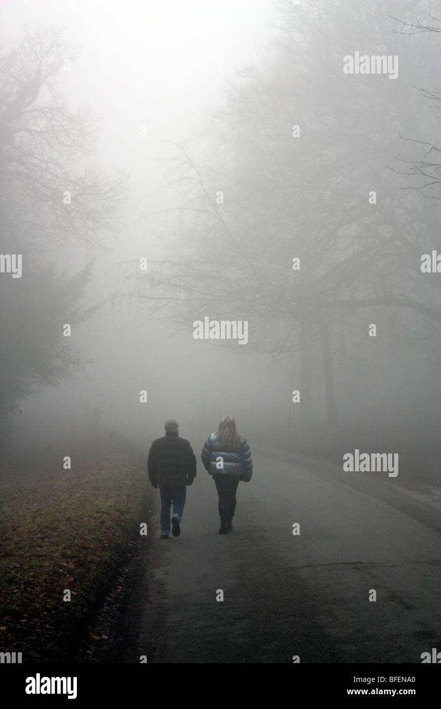 Walking in the fog hi-res stock photography and images - Alamy