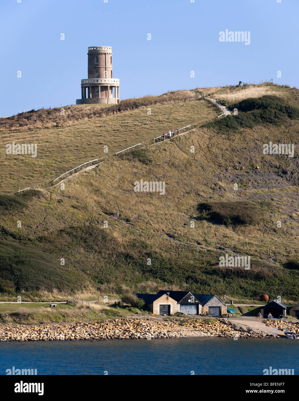 kimmeridge tower - clavells folly -kimmeridge bay on the south west ...