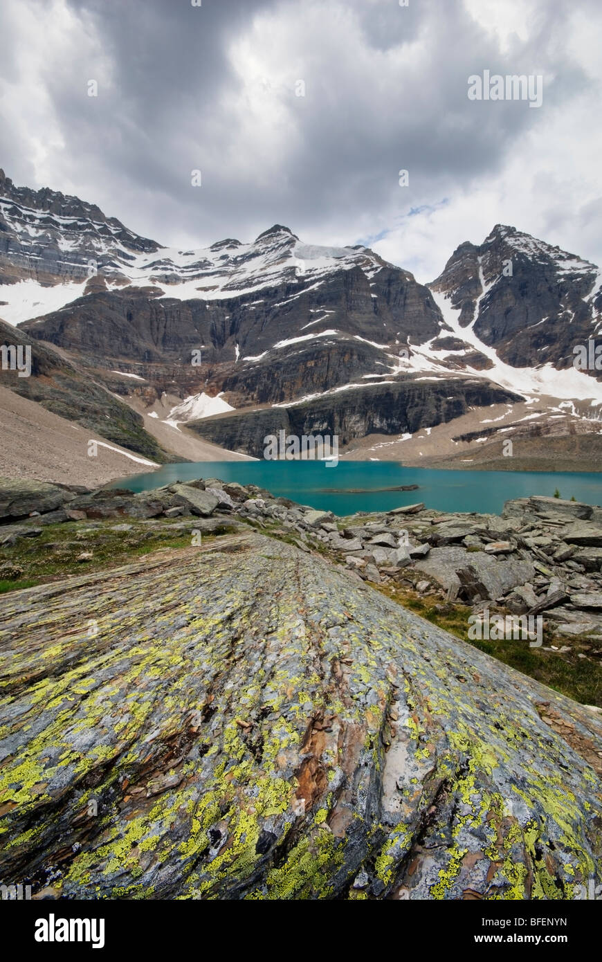 Lake Oesa, Mount Lefroy, Lake O'Hara, Yoho National Park, British ...