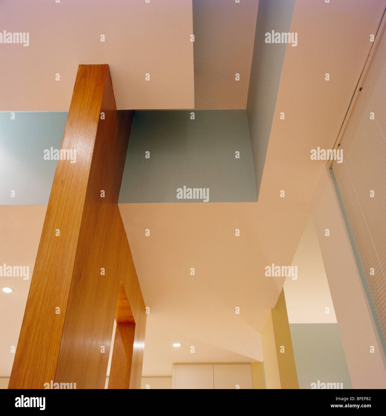 Looking up at modern architectural ceiling Stock Photo - Alamy