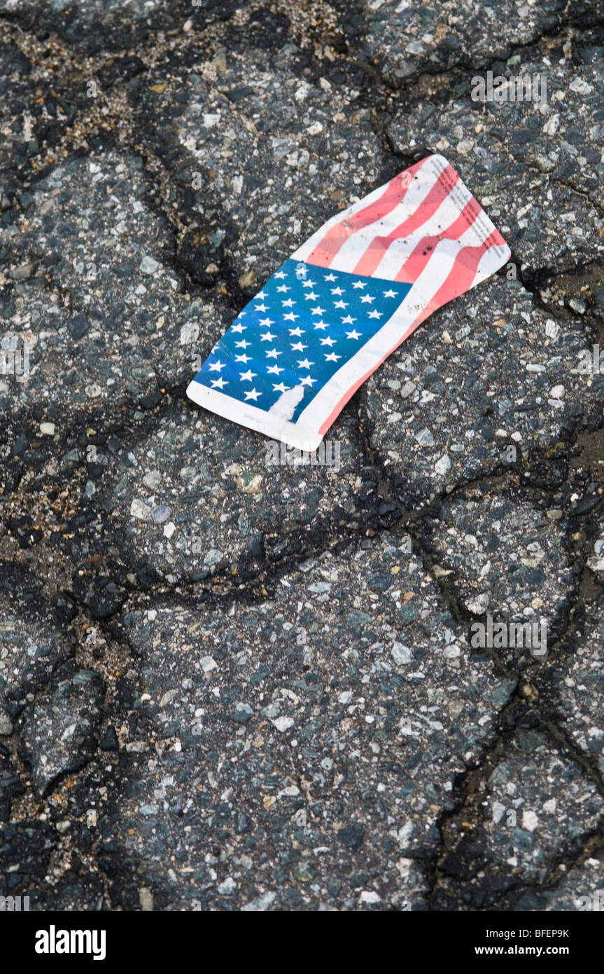 small american flag decal Stock Photo - Alamy