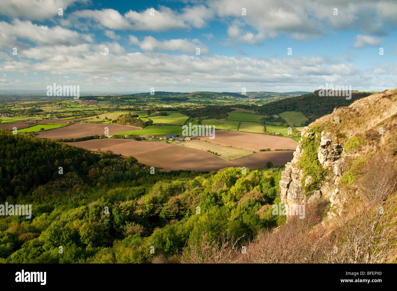Ivy Scar on Sutton Bank near Sutton-under-Whitestonecliffe in North ...