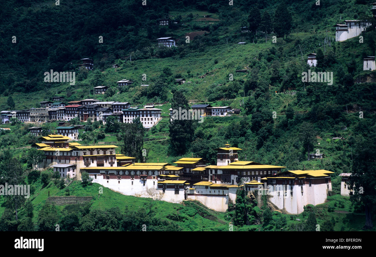 Tongsa monastery. Bhutan Stock Photo - Alamy