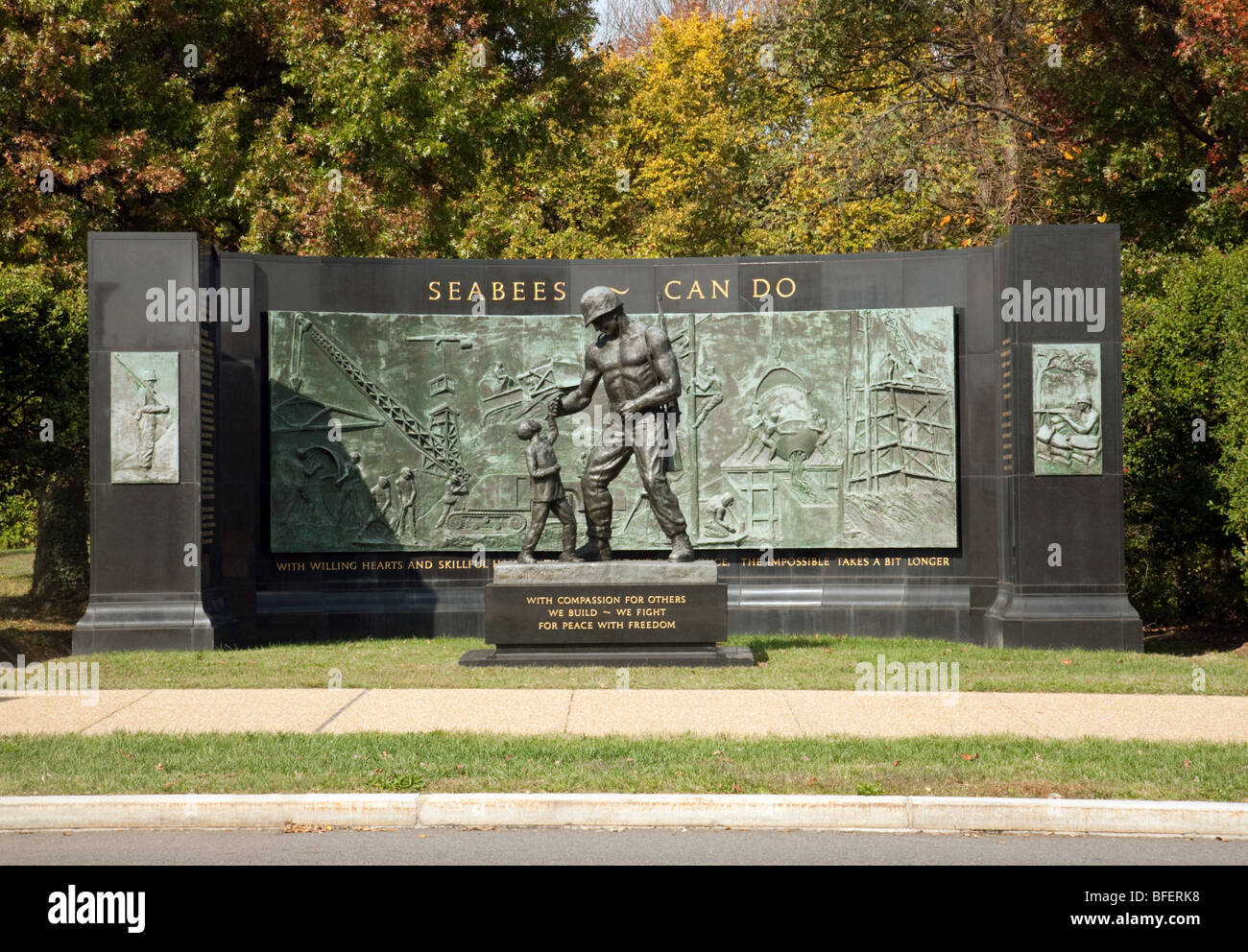 Seabees Memorial, Memorial Avenue, Washington DC USA Stock Photo - Alamy