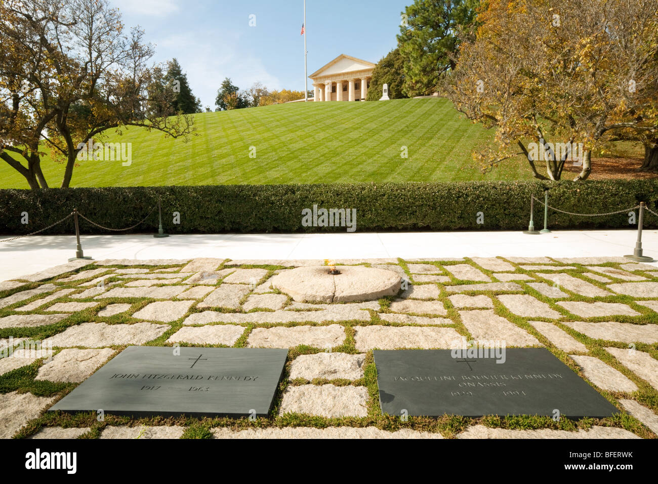 John f kennedy grave hi-res stock photography and images - Alamy