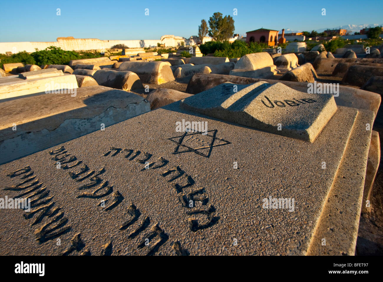 Ha Chayim Ha Yehudim Jewish Cemetery in Marrakech Morocco Stock Photo ...