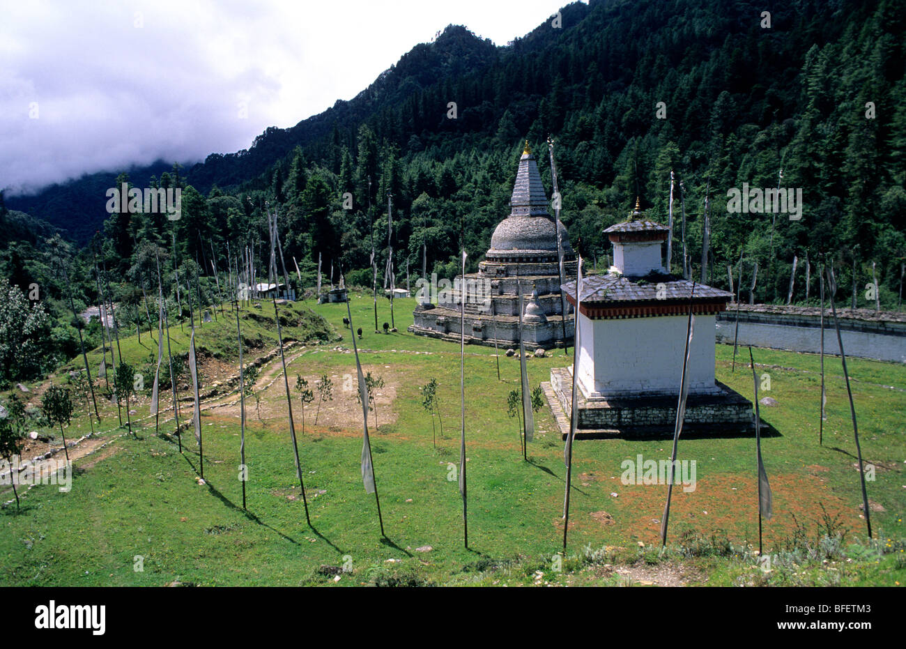 Chendebji Chorten. Bhutan Stock Photo - Alamy