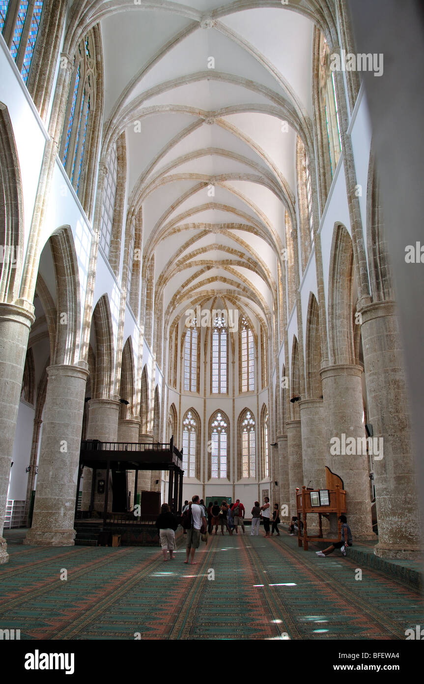 Interior view, Lala Mustafa Pasa Mosque, Famagusta, Famagusta District ...