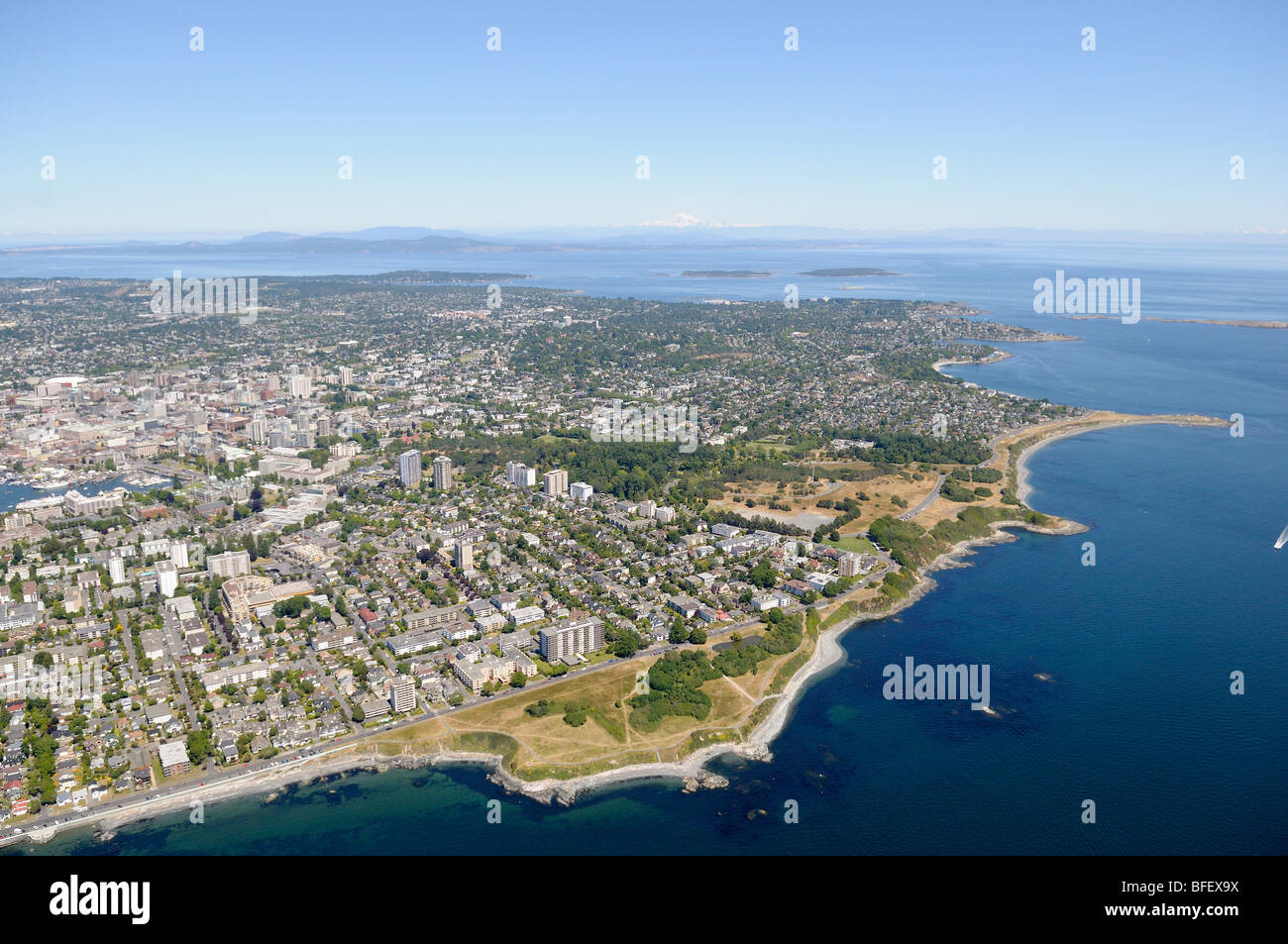 Aerial photograph of Beacon Hill Park and Victoria, Victoria, Vancouver ...