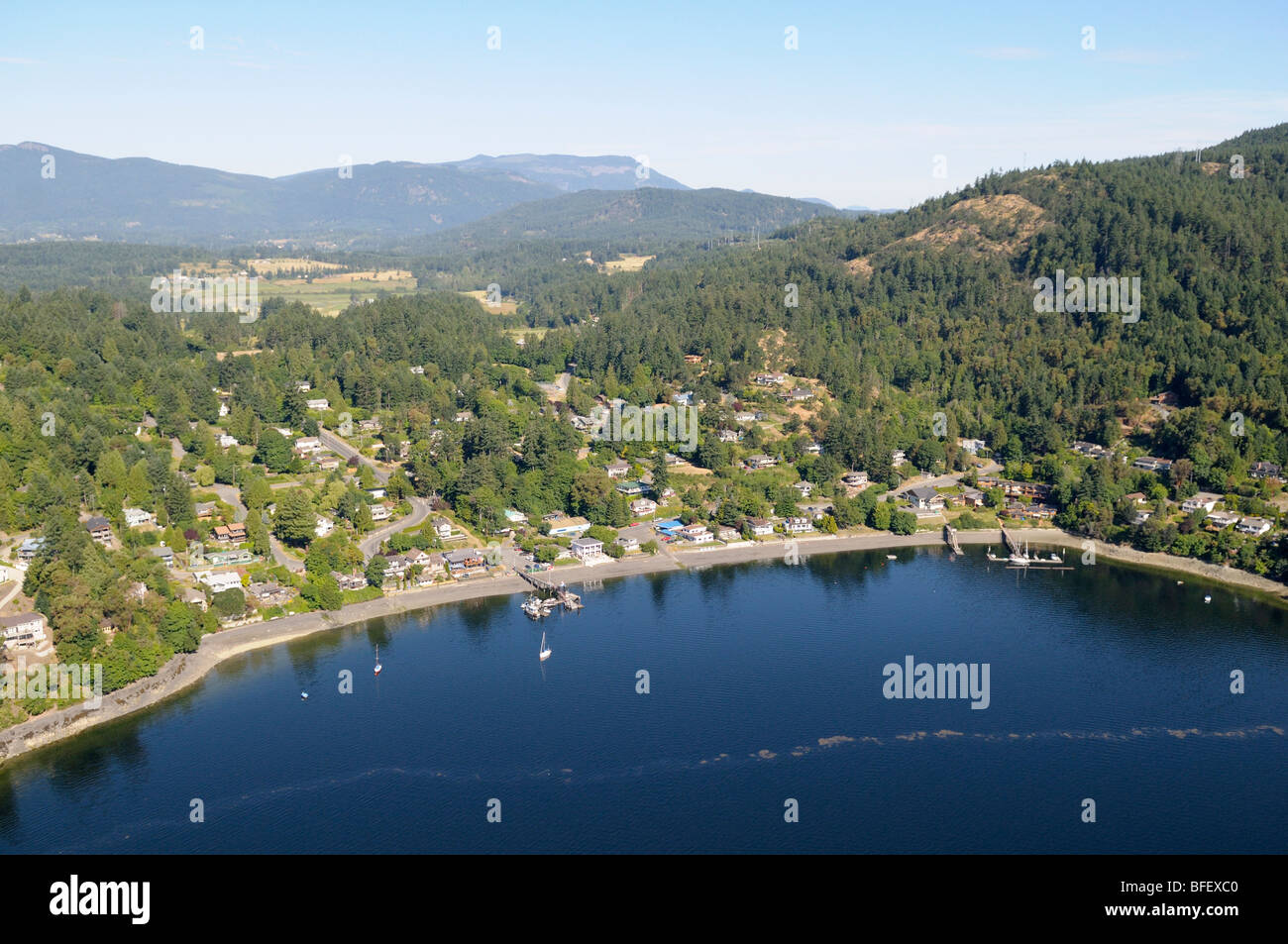 Cowichan bay boats marina marina hi-res stock photography and images ...