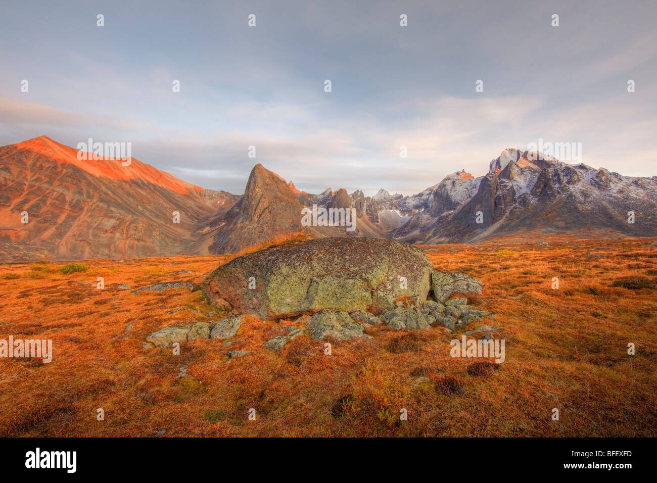 Large boulder or erractic in the Tombstone Valley in Tombstone ...
