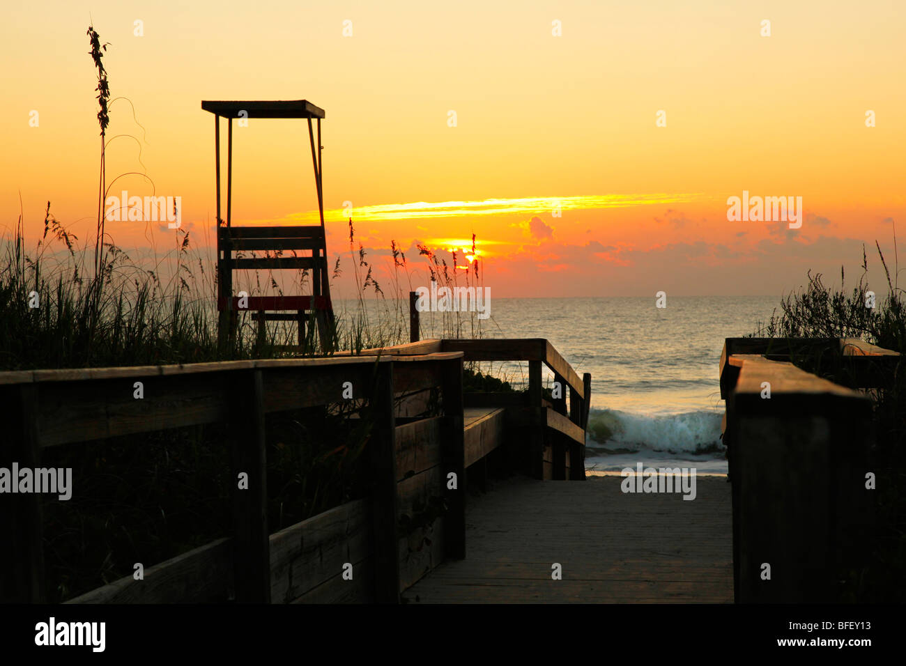 Sunrise at Carolina Beach, Cape Fear / Wilmington area, North Carolina ...