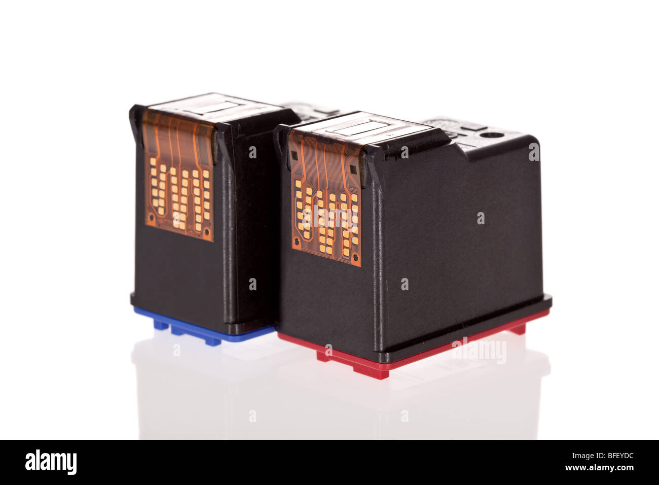 Inkjet printer cartridges isolated on a white background Stock Photo ...