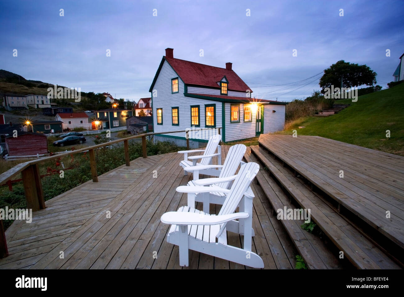 Artisan Inn at night, Trinity, Newfoundland, Canada Stock Photo - Alamy