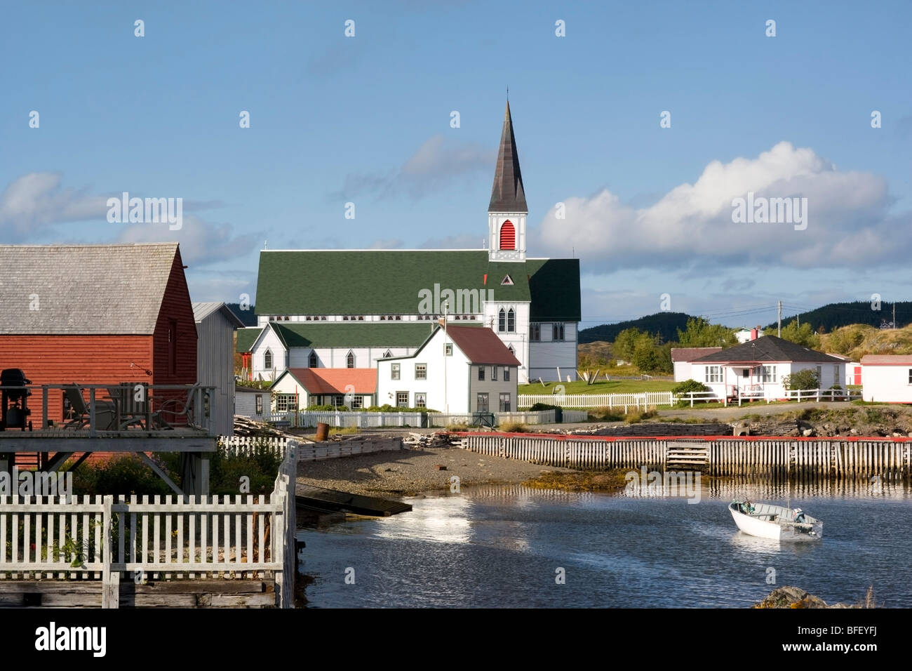 St. Paul's Anglican Church, Trinity, Newfoundland, Canada Stock Photo ...