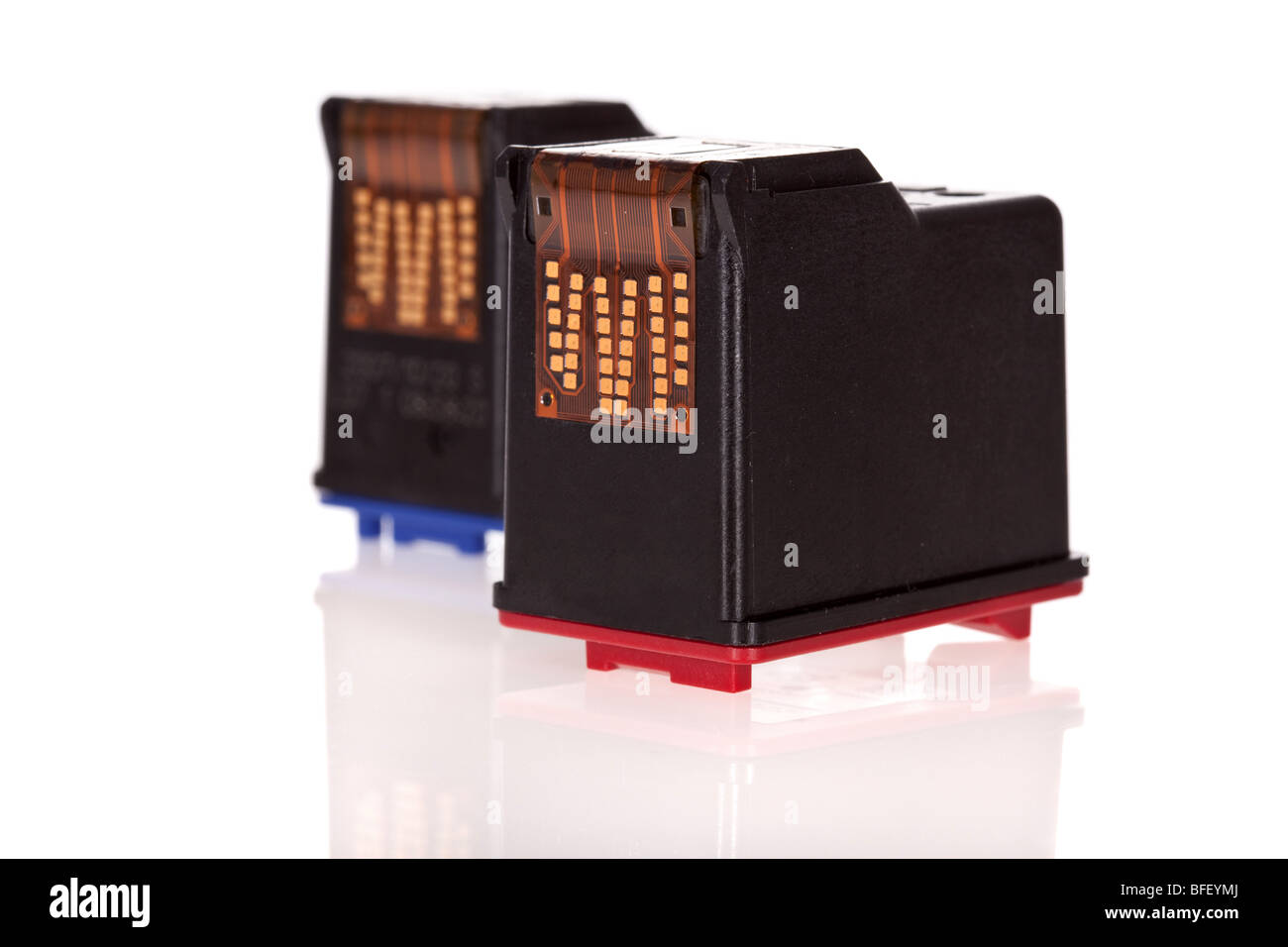 Inkjet printer cartridges isolated on a white background Stock Photo ...