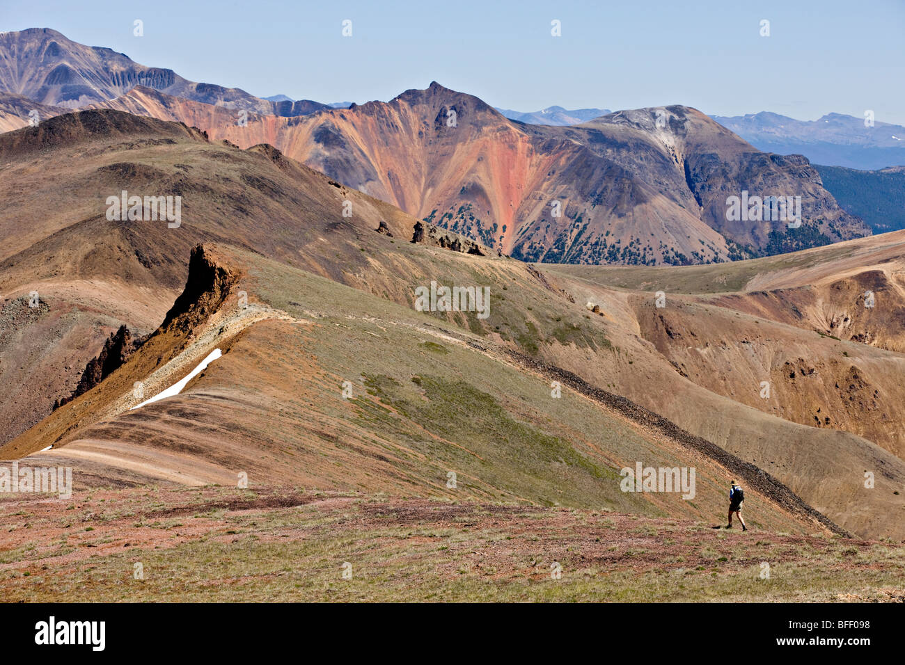 Hiking in the Rainbow Mountains of Tweedsmuir Park in British Columbia ...
