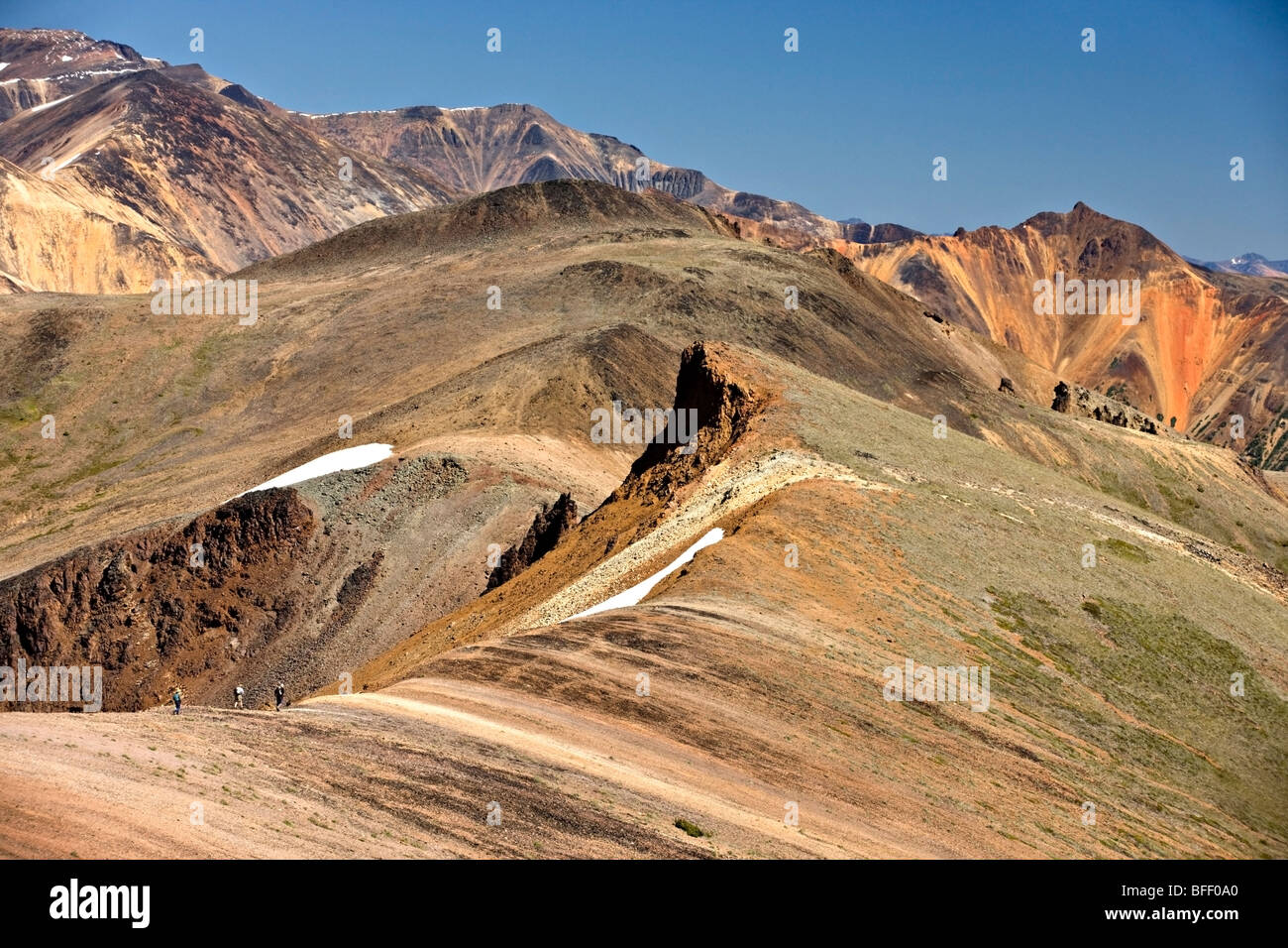 Hiking in the Rainbow Mountains of Tweedsmuir Park in British Columbia ...