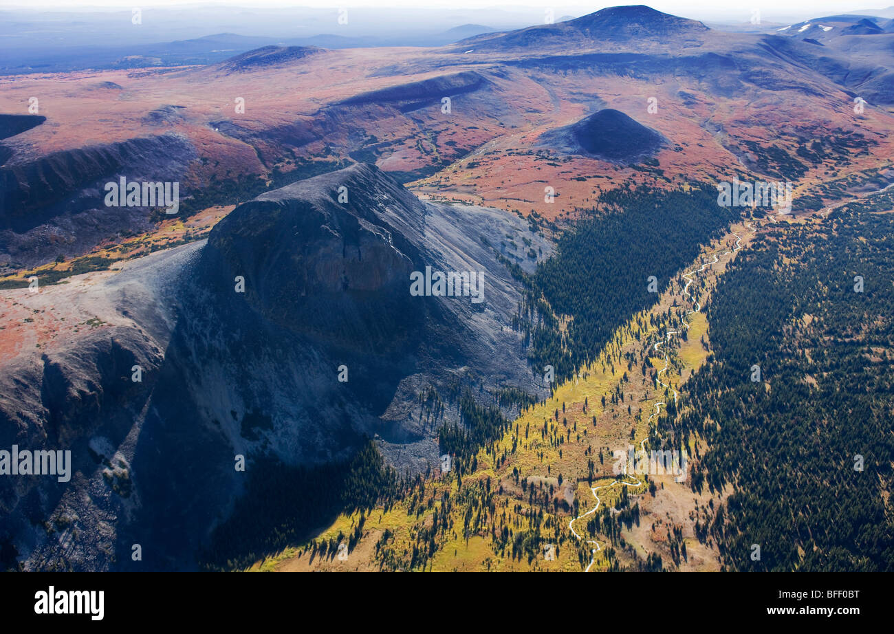 volcanic landscape in the Itcha Mountains of British Columbia Canada ...