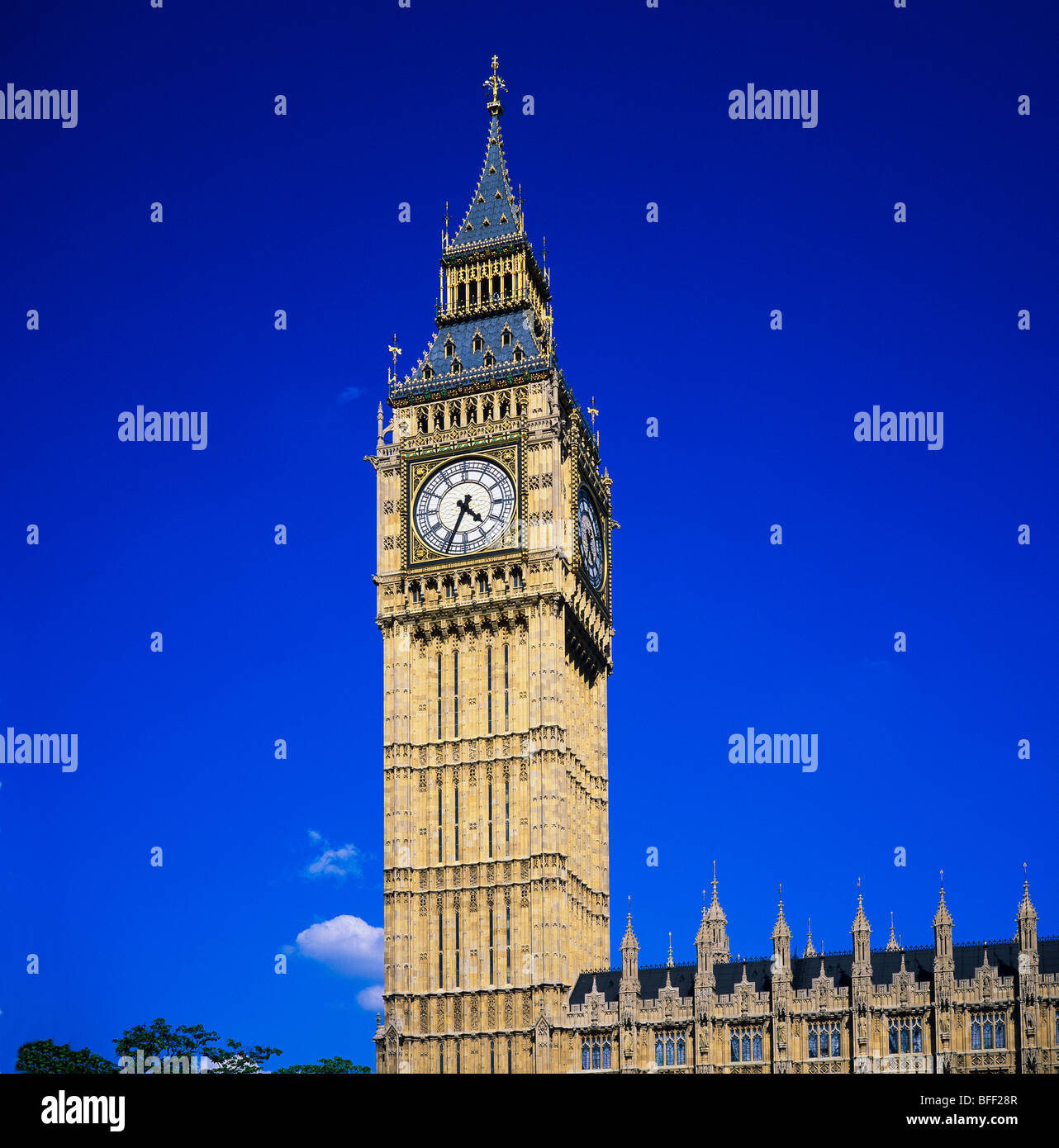 Big Ben clock tower Westminster Palace London Great Britain Stock Photo ...