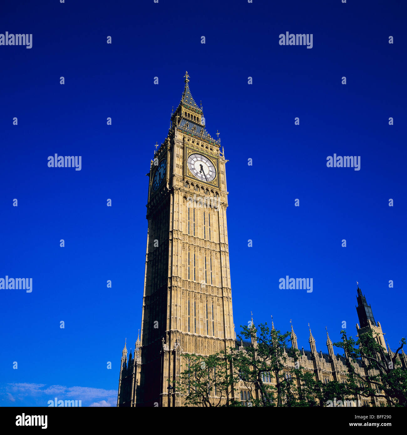 Big Ben clock tower Westminster Palace London Great Britain Stock Photo ...