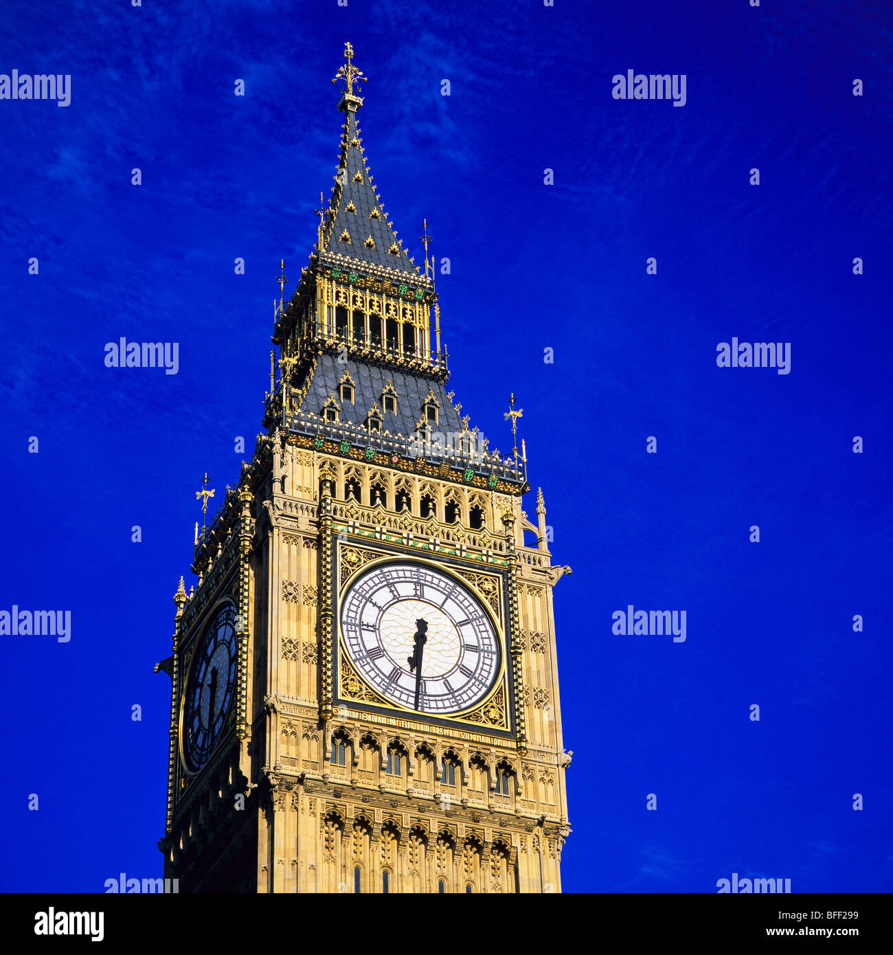 Big Ben clock tower Westminster Palace London Great Britain Stock Photo ...