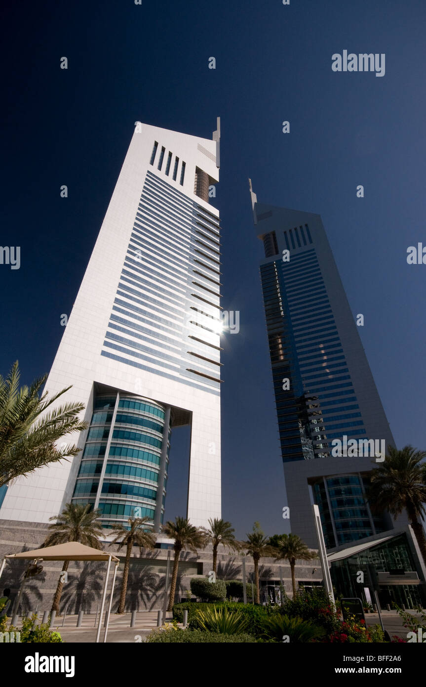 Emirates Towers, Dubai Stock Photo - Alamy