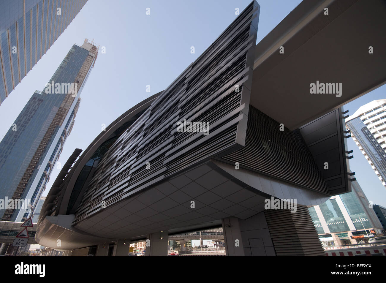 Metro station on sheikh zayed road hi-res stock photography and images ...
