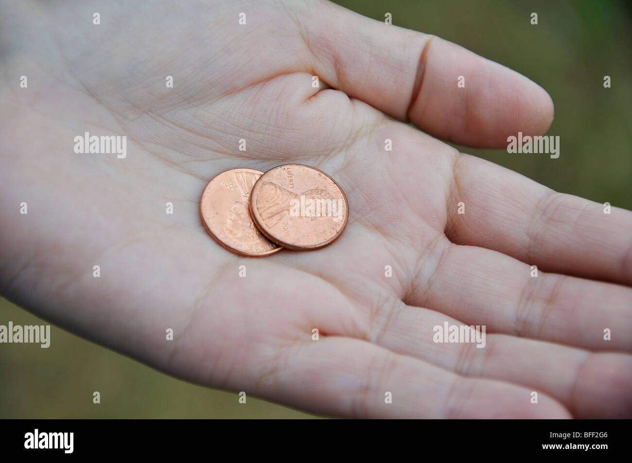 "My two cents Stock Photo - Alamy