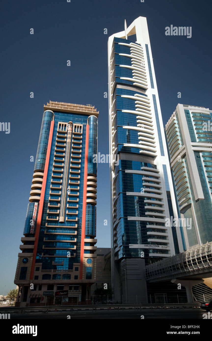 Sheikh Zayed Road architecture, Dubai, UAE Stock Photo - Alamy