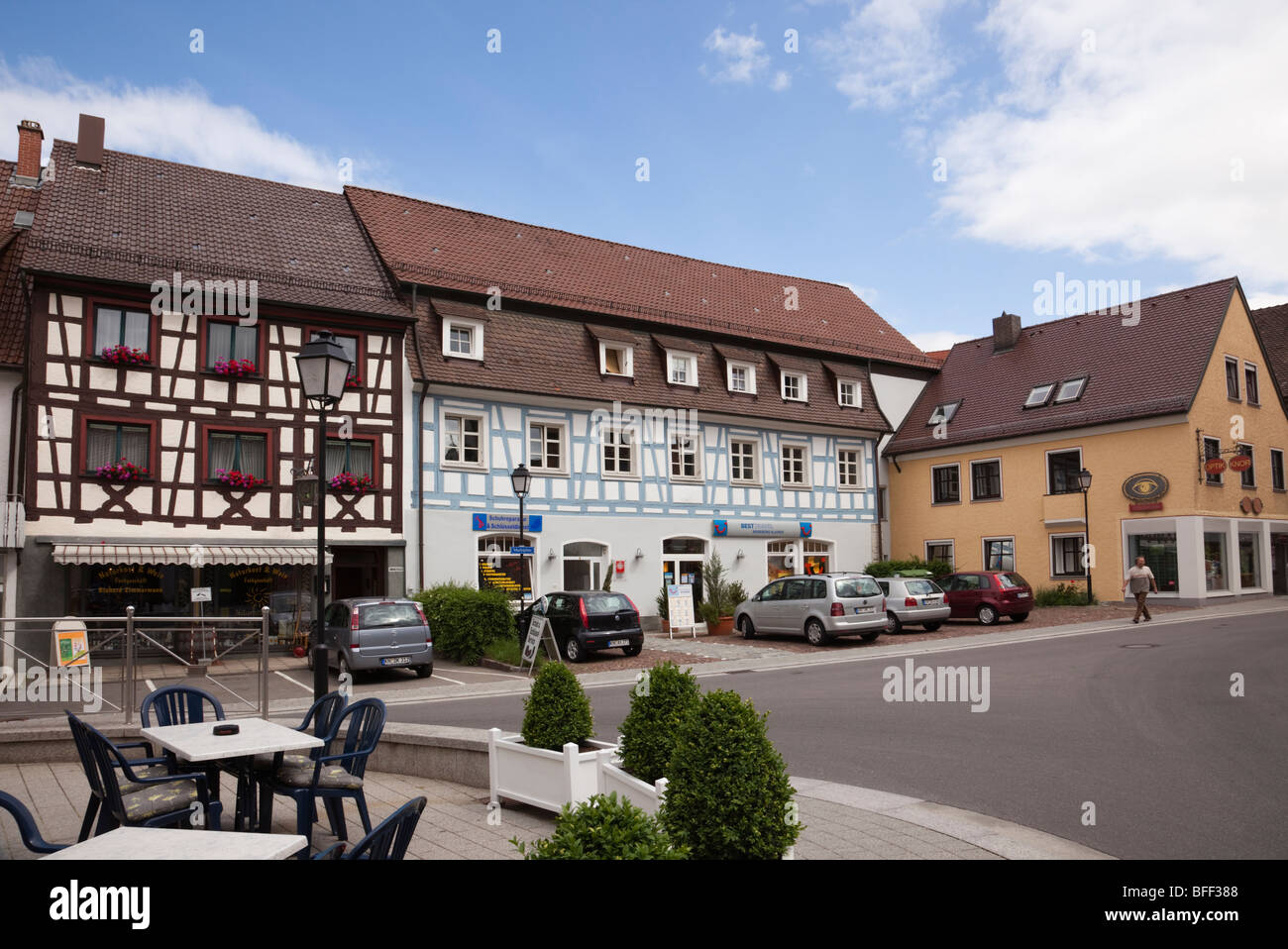 Market Place, Stockach, Baden Wurttenburg, Germany, Europe. Historic ...