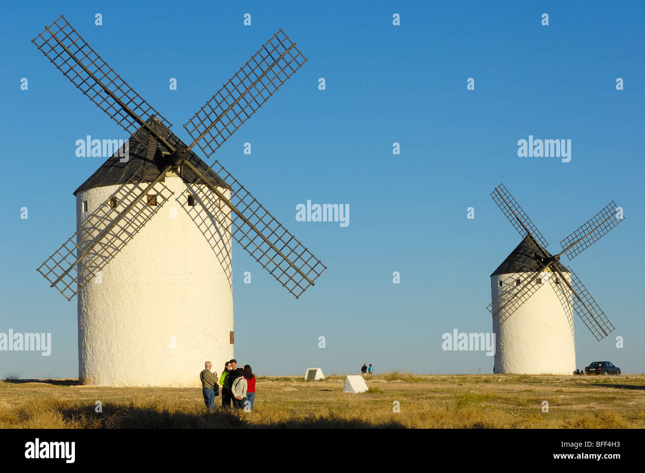 Windmills. Campo de Criptana. Ciudad Real province, Ruta de don Quijote. Castilla-La Mancha ...