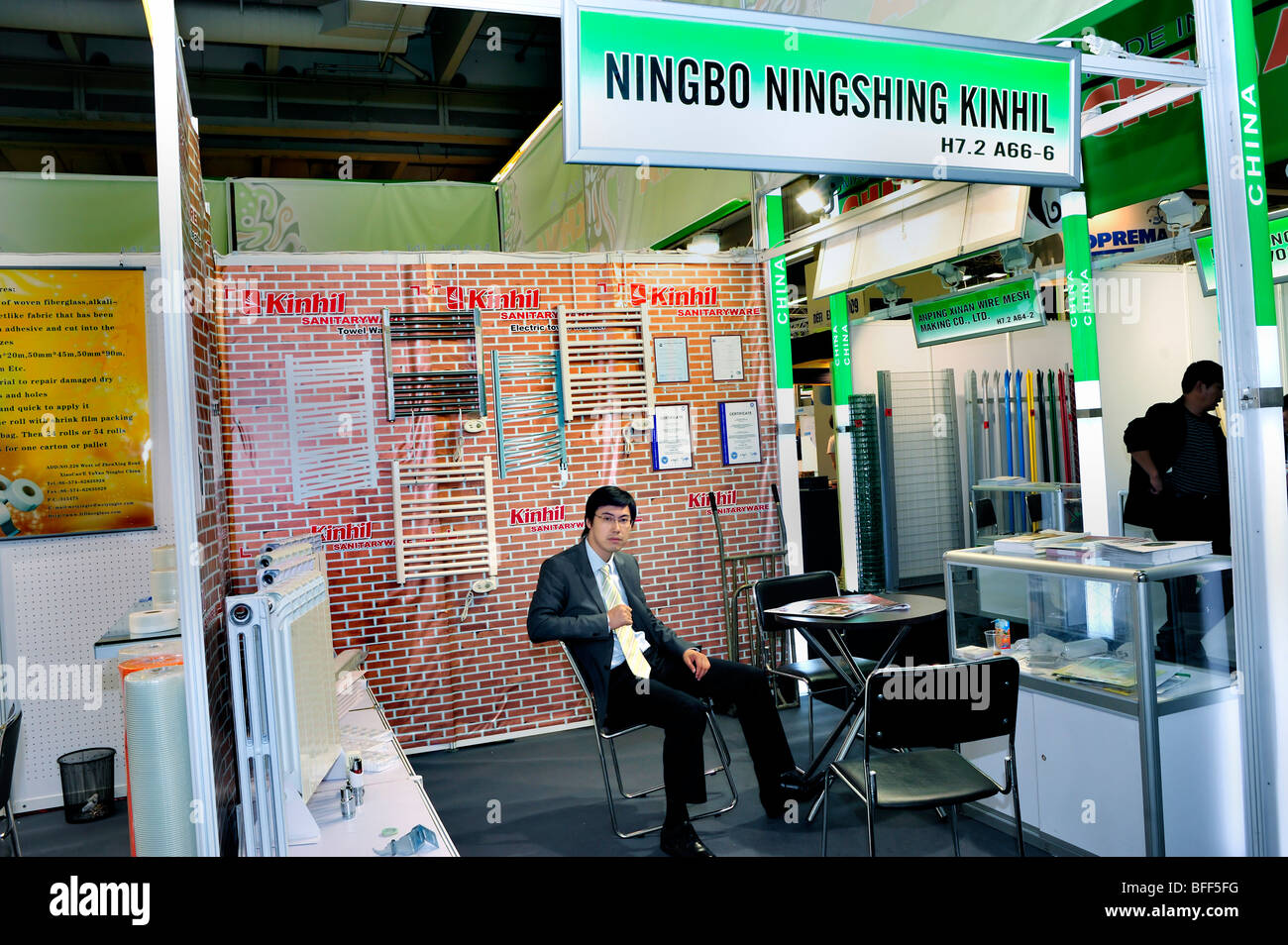 Paris, France, Chinese Man, Construction Equipment "Trade Show", "Salon ...