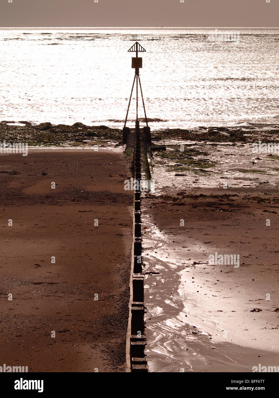 Exmouth beach groynes hi-res stock photography and images - Alamy