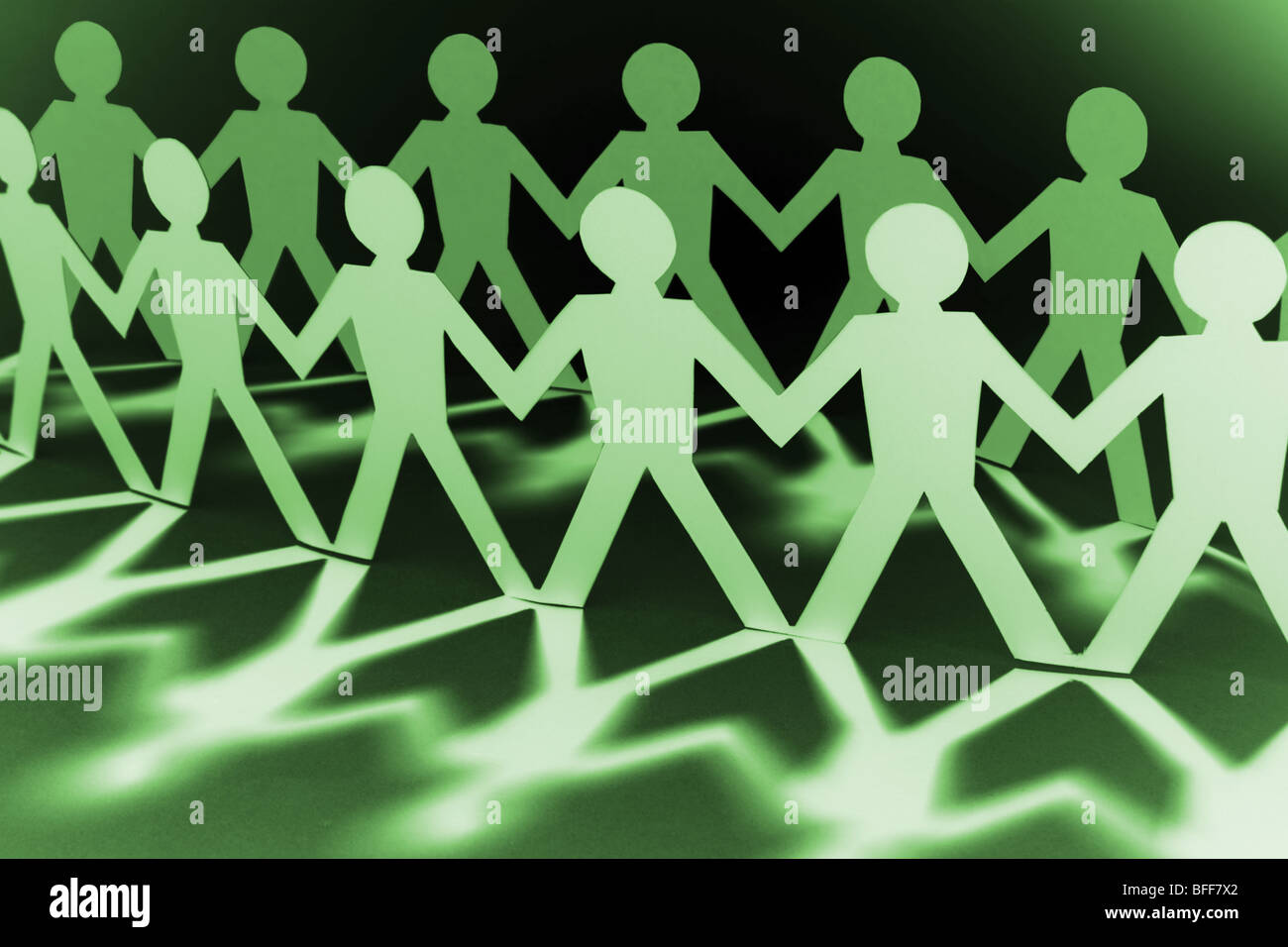 Paper Chain Dolls Stock Photo - Alamy