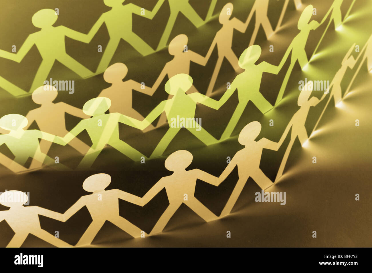 Paper Chain Dolls Stock Photo - Alamy