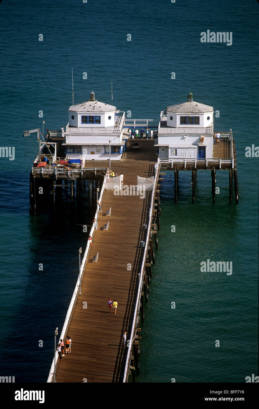 Aerial malibu pier pacific hi-res stock photography and images - Alamy