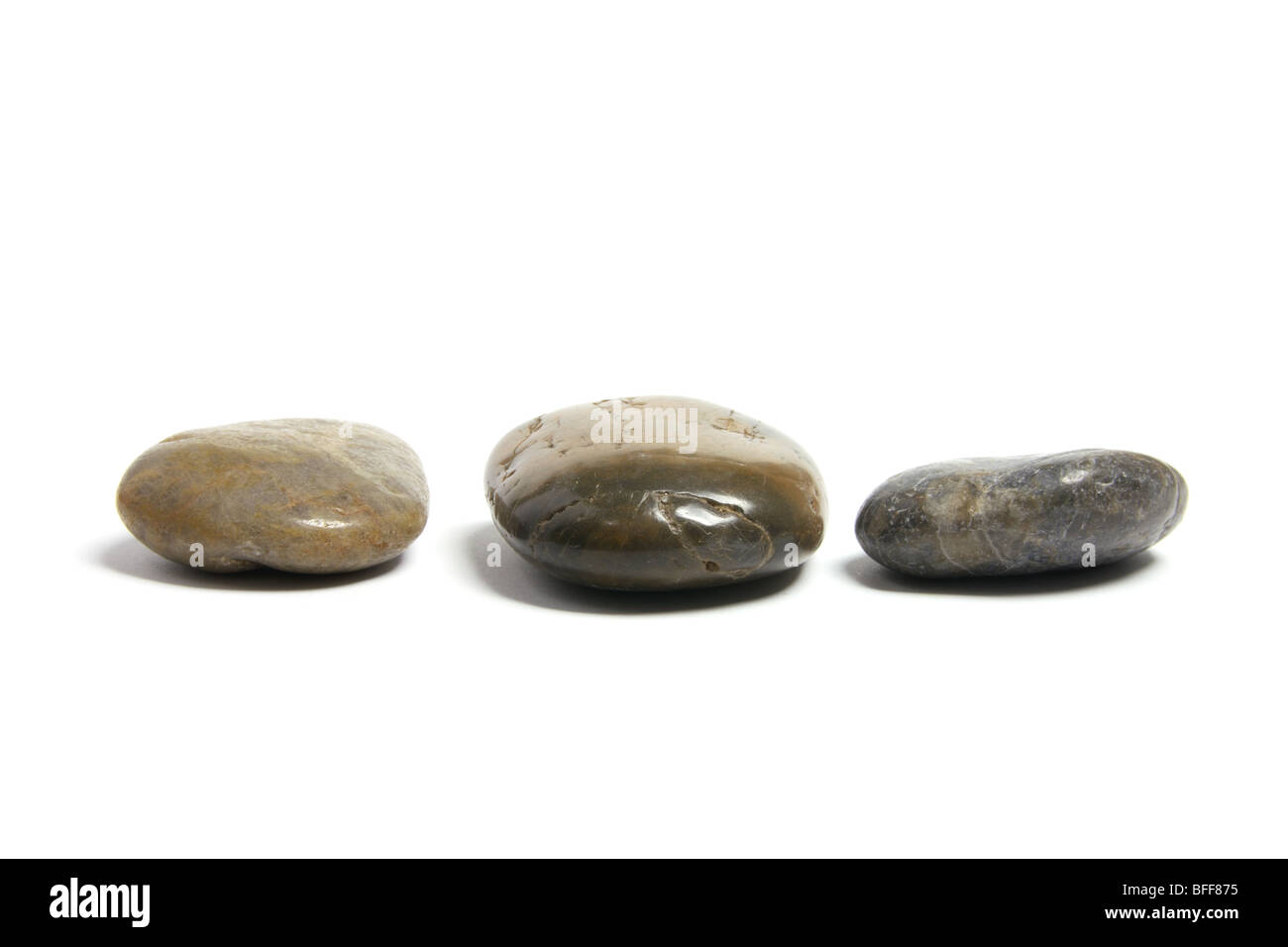 Row of Pebbles Stock Photo - Alamy